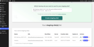 How to Create Free WordPress Staging Site - TasteWP – Blog